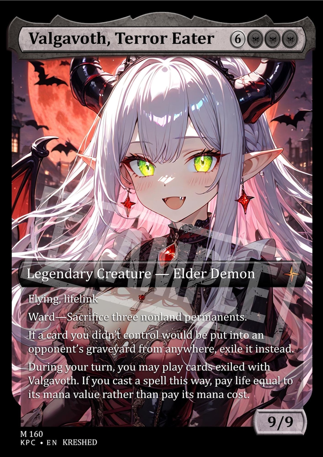 Valgavoth, Terror Eater Waifu Proxy Foil - Etsy