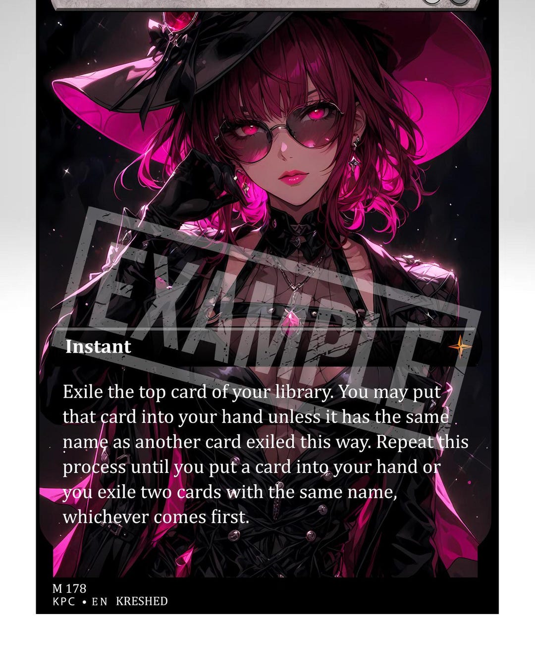 Tainted Pact - Waifu Foil Proxy - Etsy