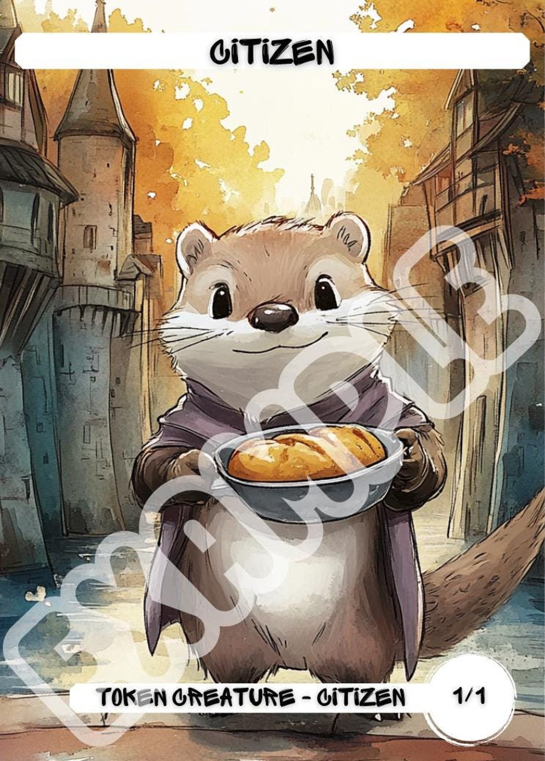Citizen Token MTG Foil Custom - Etsy