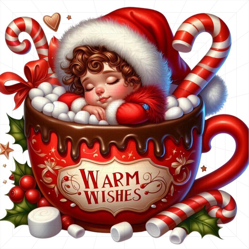 Christmas Mug Clipart, Cute Mug Clipart, Cozy Mug Clipart, Mug Clipart ...