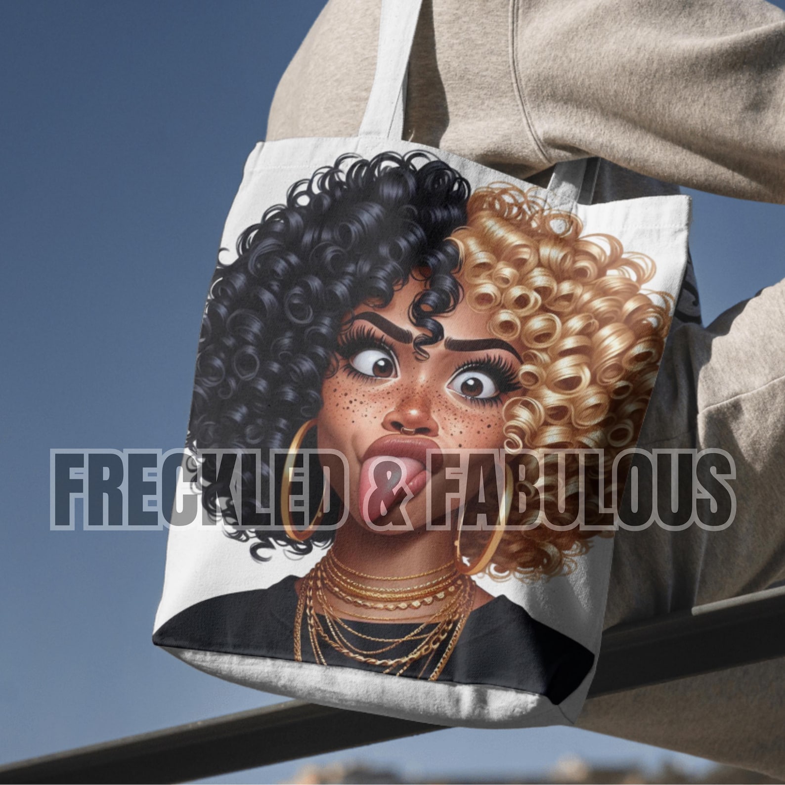 Silly Face Clipart, Freckle Face Clipart, Black Woman Clipart, Chibi ...