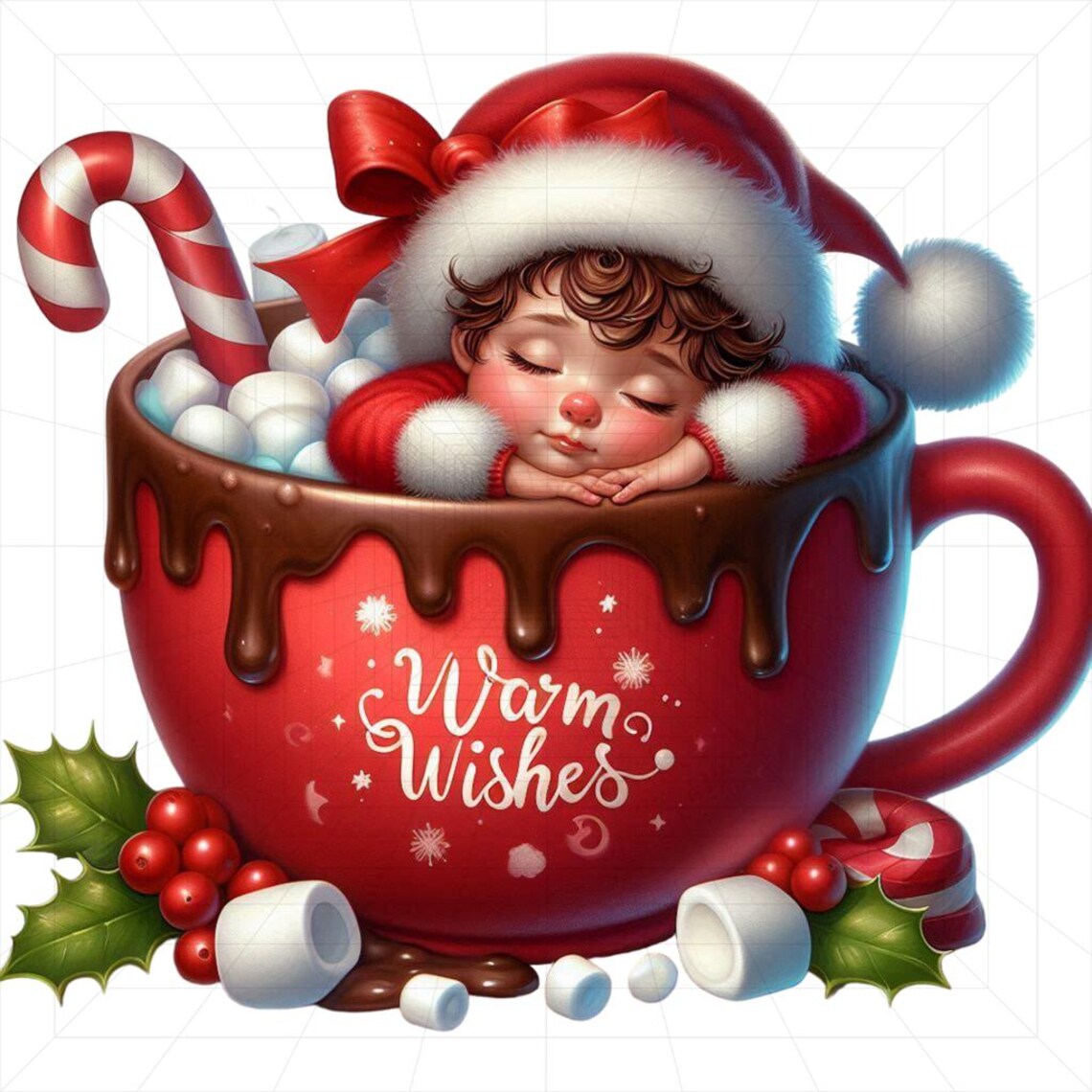 Christmas Mug Clipart, Cute Mug Clipart, Cozy Mug Clipart, Mug Clipart ...
