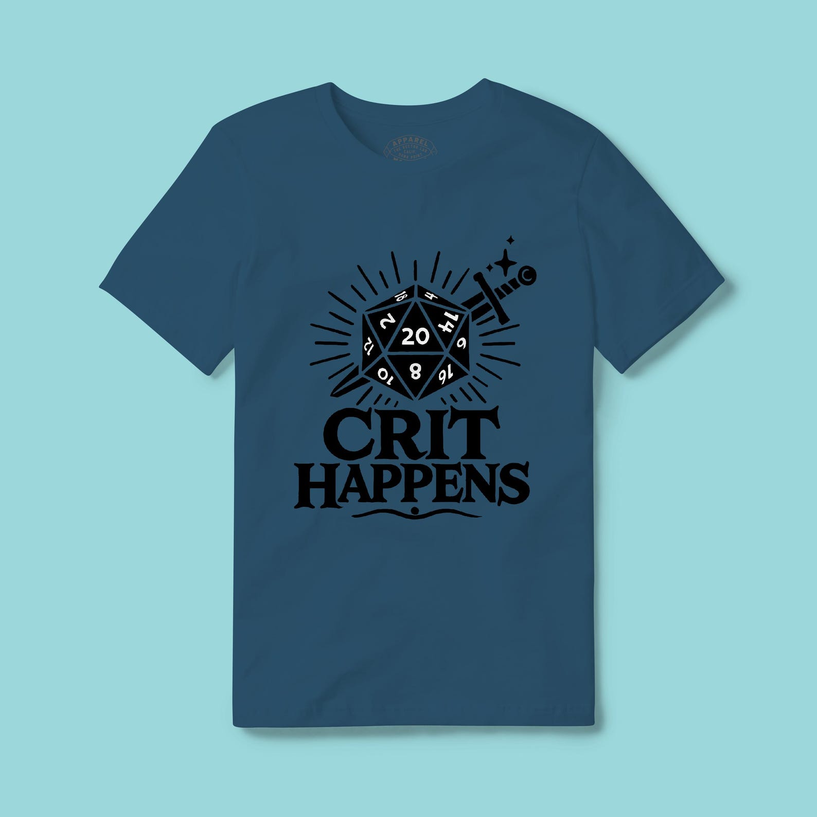 Crit Happens D&D SVG File for T-shirts, Game Nights, Woodworking, and ...