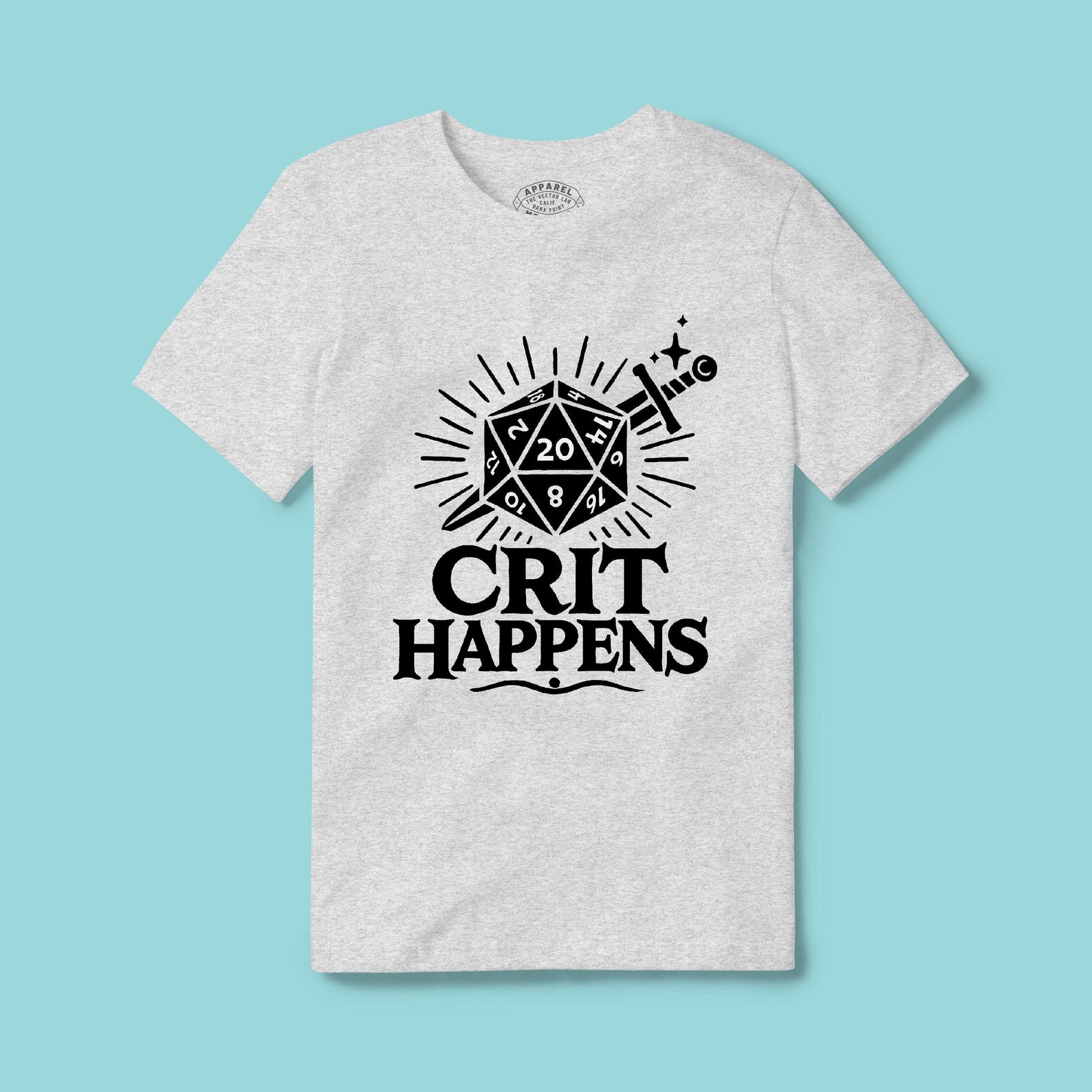 Crit Happens D&D SVG File for T-shirts, Game Nights, Woodworking, and ...
