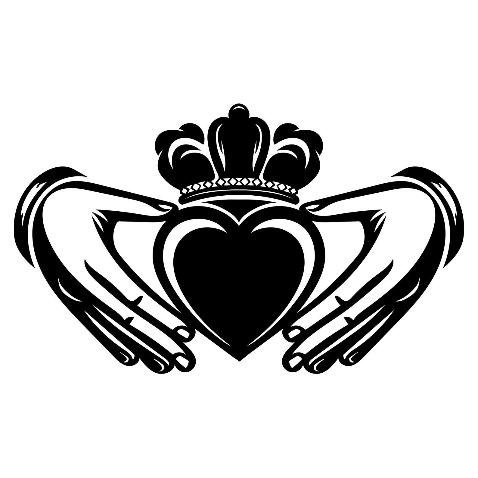 Claddagh Irish Traditional Symbol-svg File - Etsy