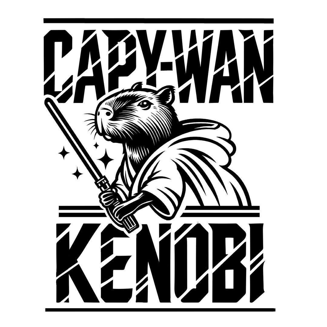 Capybara Star Wars SVG File Digital Download for Crafts, DIY Projects ...