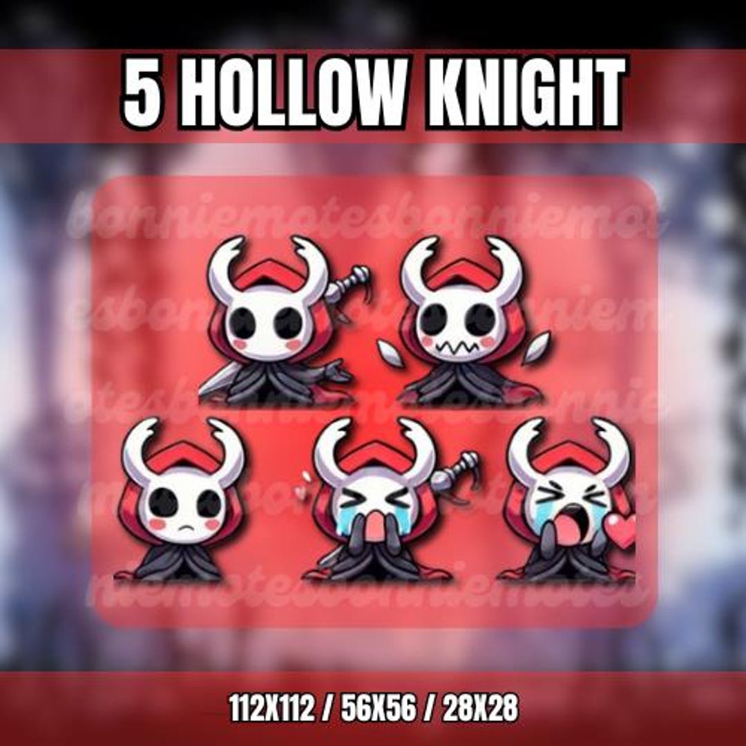 Émotes Hollow Knight -RED HOOD- (Twitch/Discord) - Chibi ...