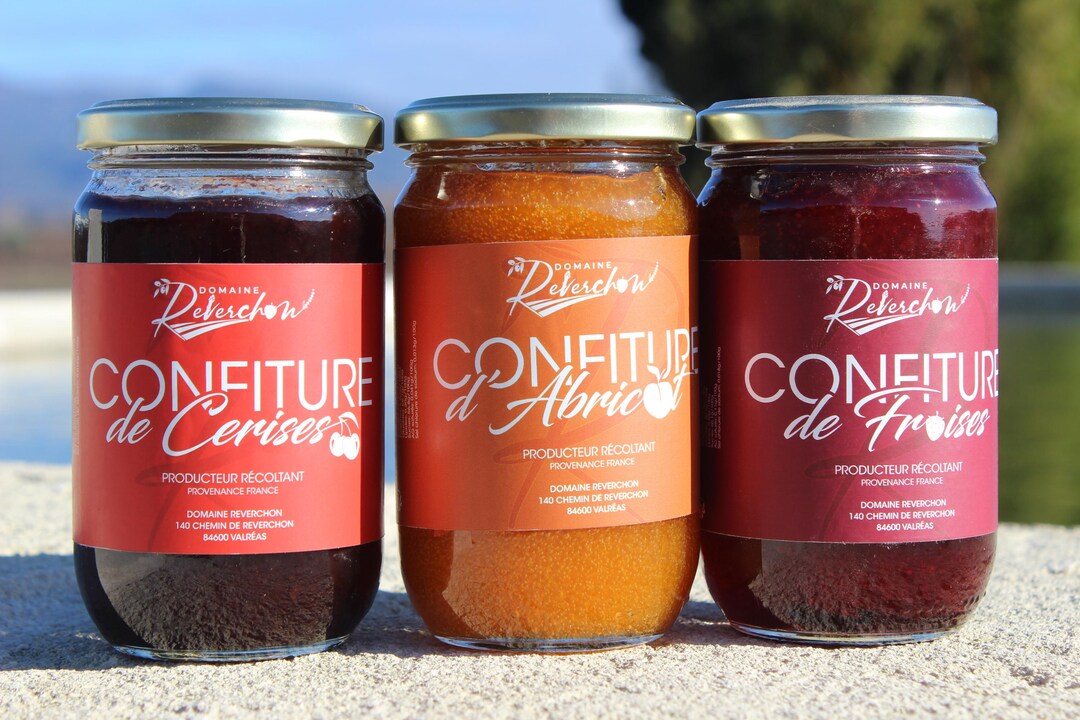 Strawberry, Apricot and Cherry Jams - Etsy