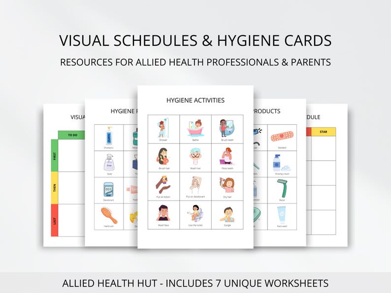 Visual Schedules and Visual Learning Cards for Parents, Teachers and ...