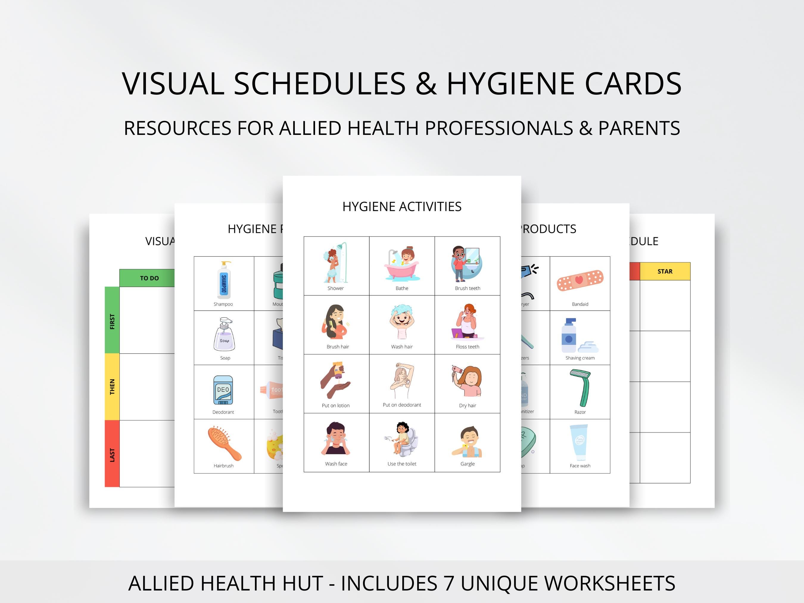 Visual Schedules and Visual Learning Cards for Parents, Teachers and ...