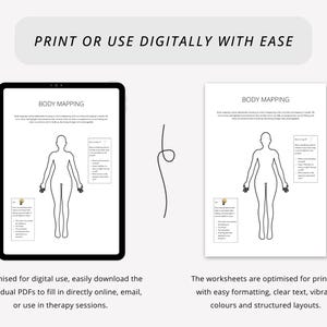 Emotional Regulation and Body Mapping Worksheets for Interoception, the ...