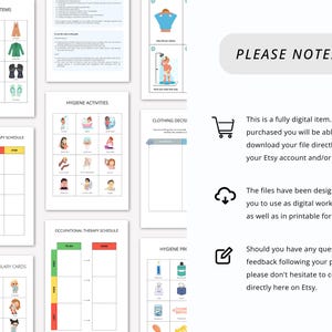 Occupational Therapy Visual Schedules and Cards for OT Assisting ...