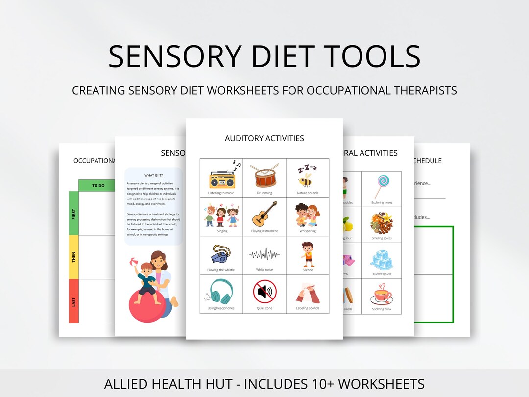 Occupational Therapy Sensory Diet Tool for Assisting Children and ...