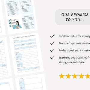 Activities of Daily Living Checklist and Assessment Template for ...