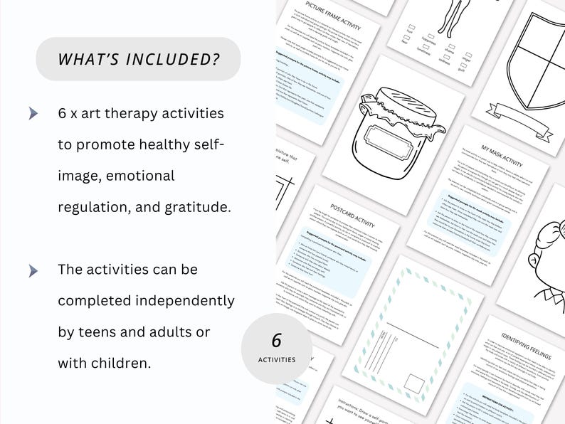 Art Therapy Exercises and Activities for Kids, Teens and Adults for ...