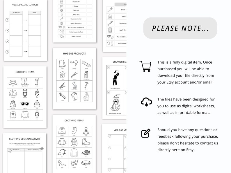 Hygiene Routine Checklist and Cards for Allied Health Worker Assisting ...