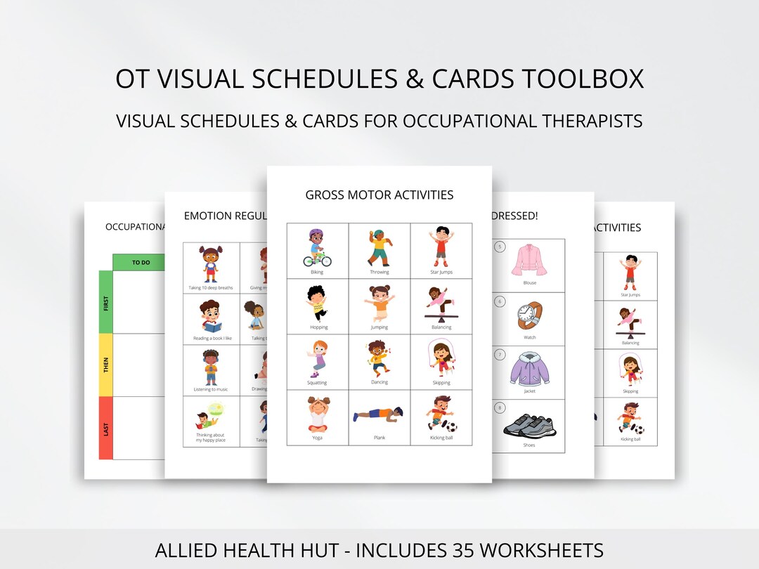 Occupational Therapy Visual Schedules and Cards for OT Assisting ...