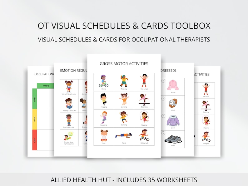 Occupational Therapy Visual Schedules and Cards for OT Assisting ...