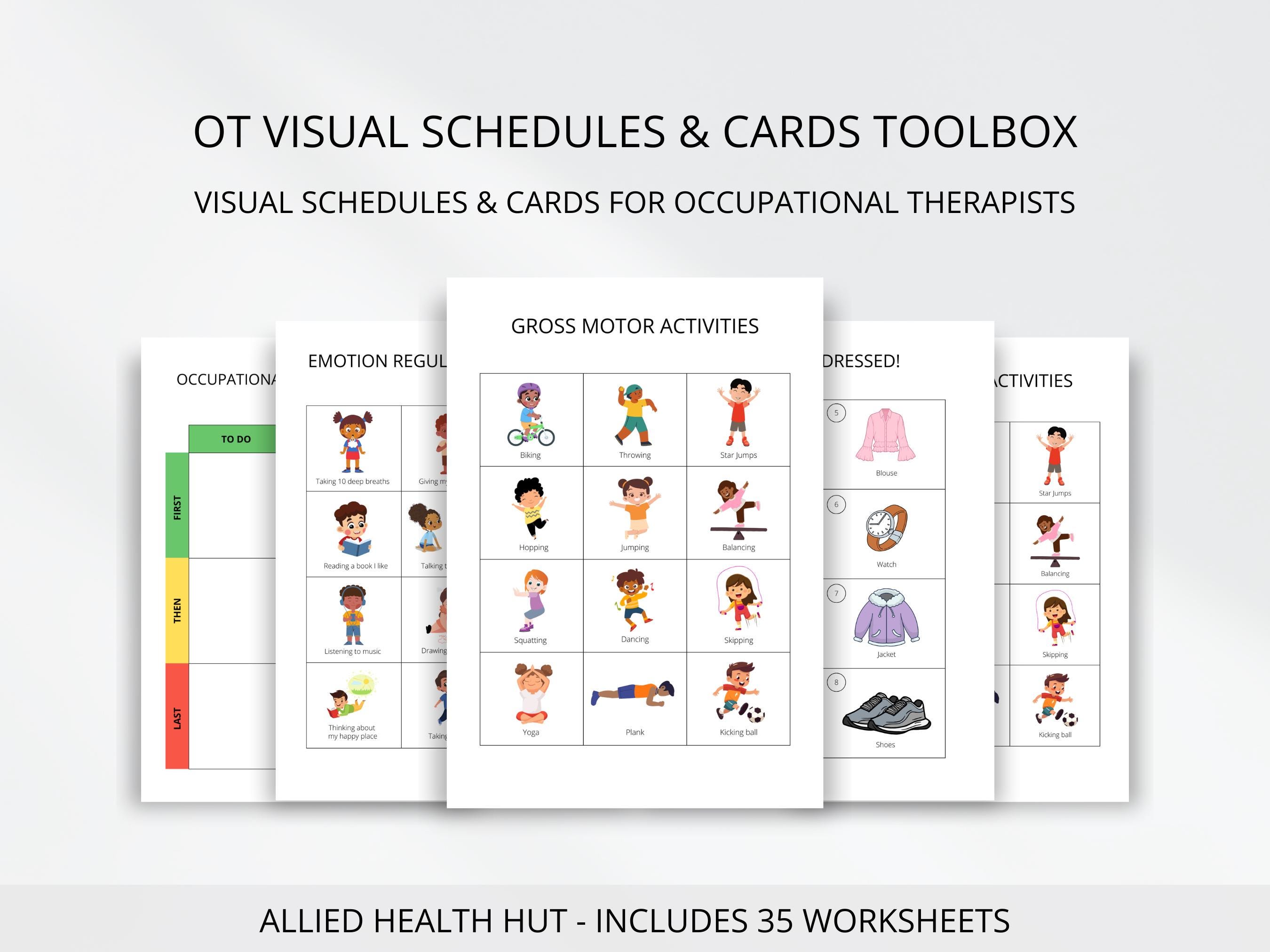 Occupational Therapy Visual Schedules and Cards for OT Assisting ...