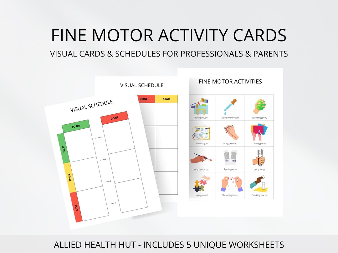 Fine Motor Skills for Kids Therapy and Disability Support Work, Visual ...