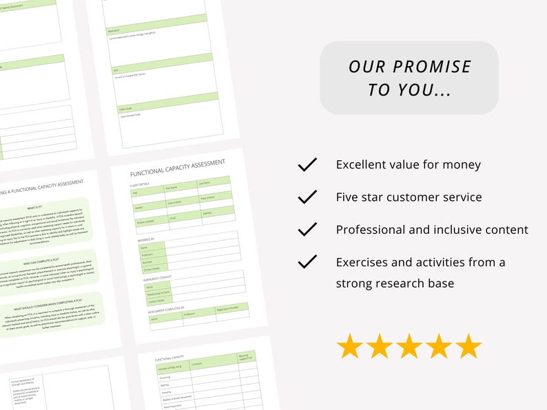 Functional Capacity Return to Work Assessment & Report Writing Template ...