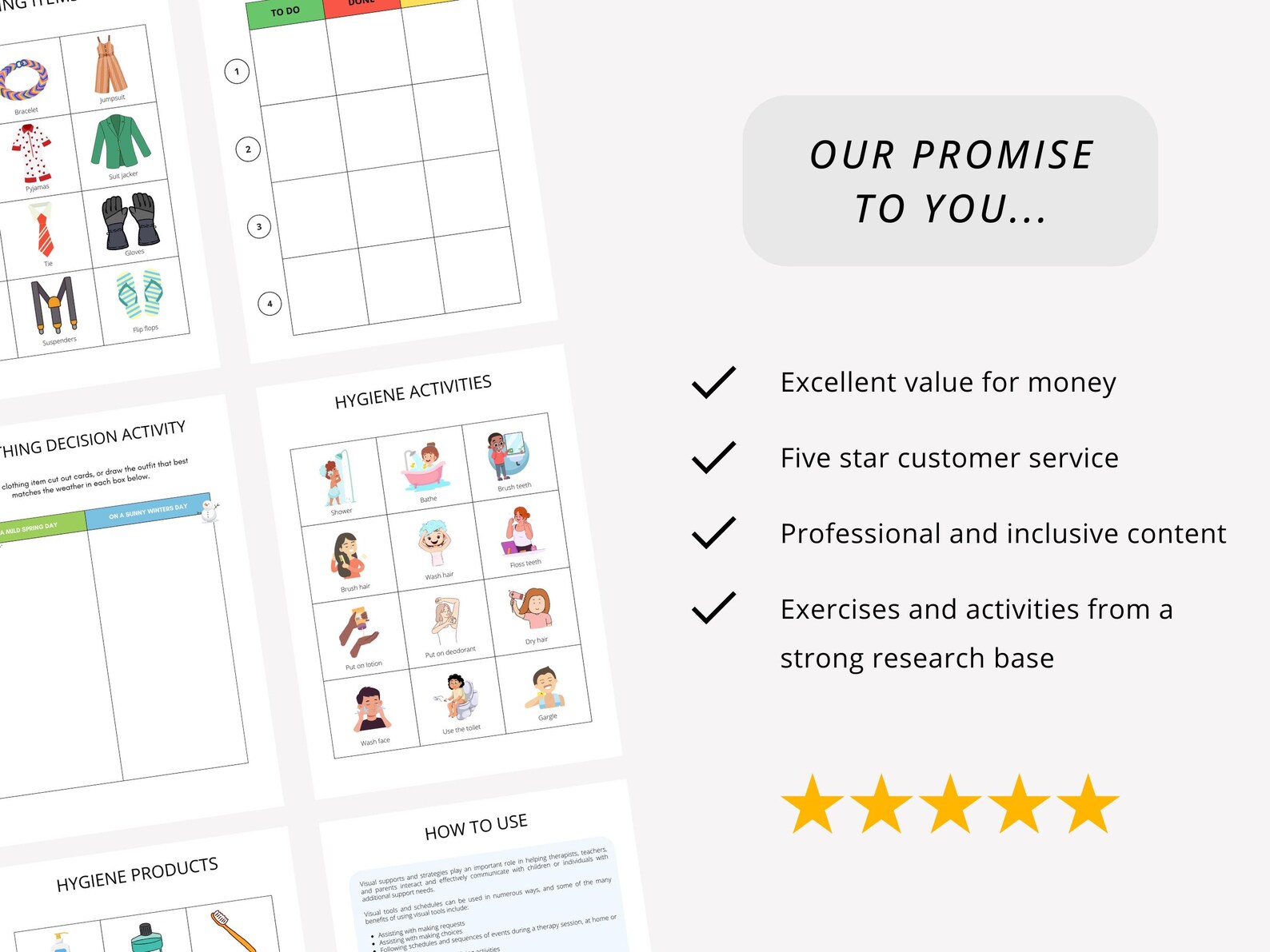 Occupational Therapy Visual Schedules and Cards for OT Assisting ...