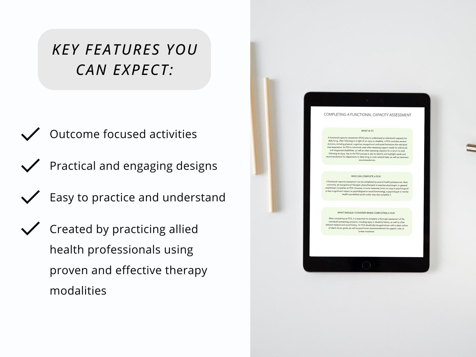 Functional Capacity Return to Work Assessment & Report Writing Template ...