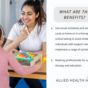 Occupational Therapy Visual Schedules and Cards for OT Assisting ...