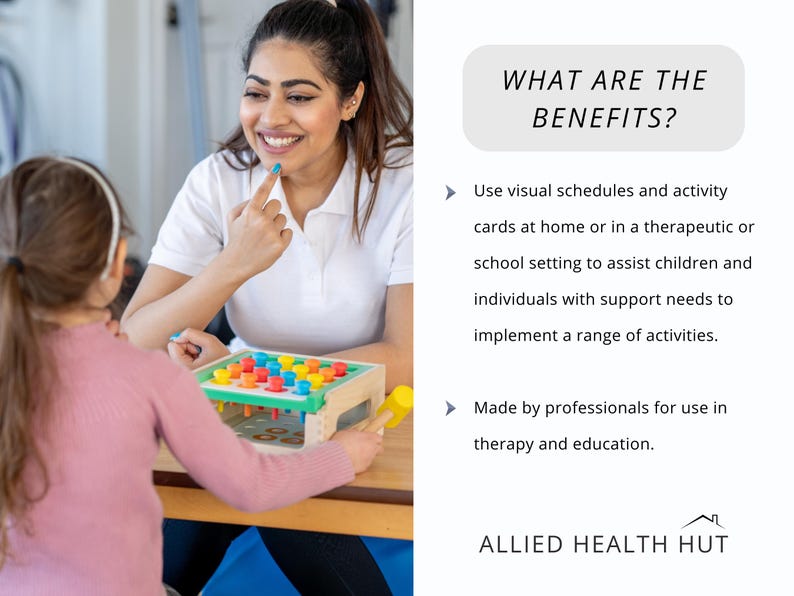 Occupational Therapy Visual Schedules and Cards for OT Assisting ...