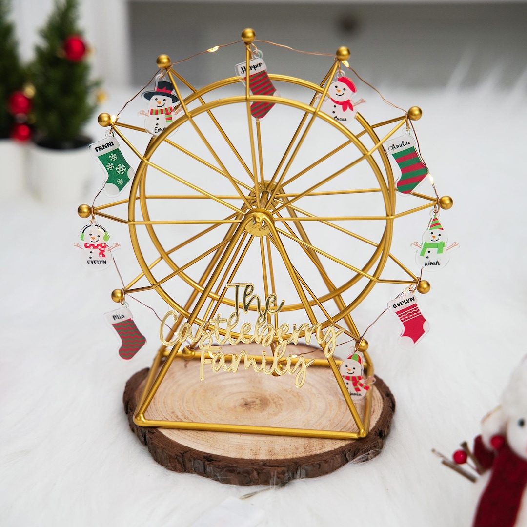 Personalized Family Ferris Wheel,christmas Gift for Grandparents,custom ...