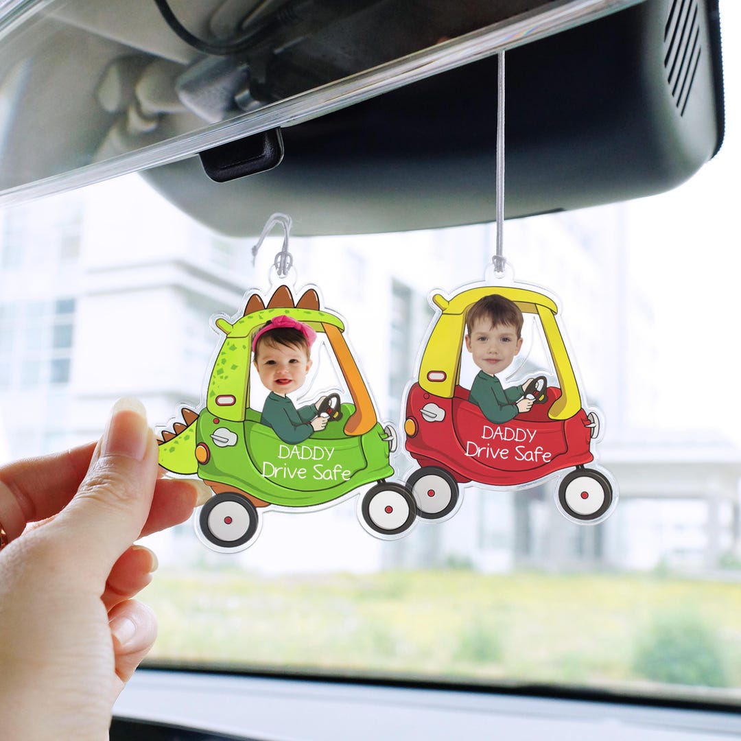 Drive Safe Daddy, Father's Day Gift,kids Face Bobblehead Gift for Dad ...