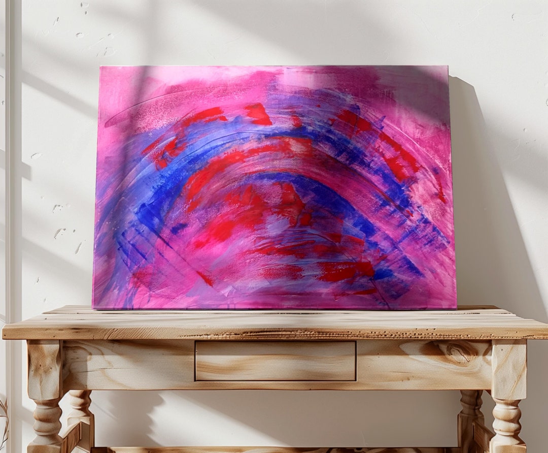 Abstract Painting 40x30 Paw Print - Etsy