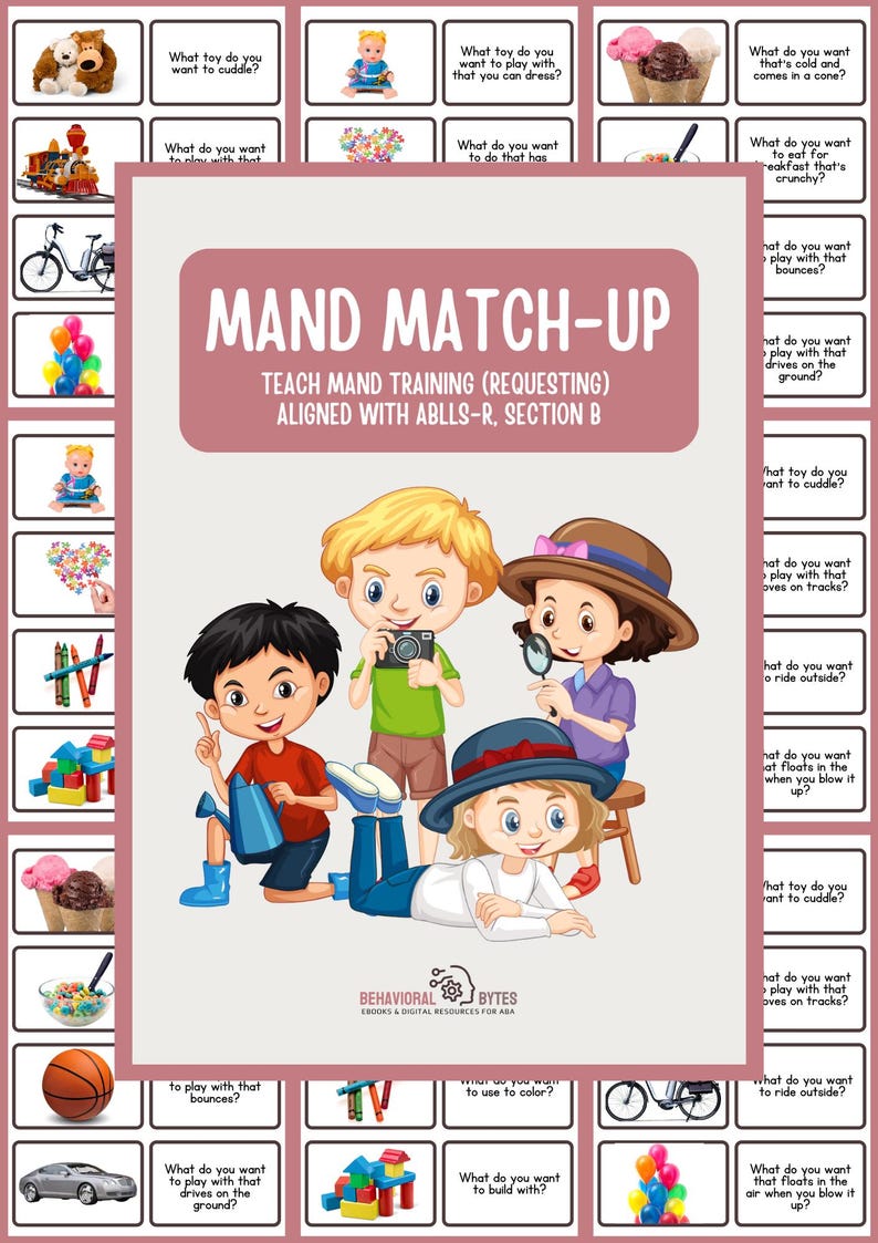 Mand Match-up (aligned With ABLLS-R, Section B) - Etsy