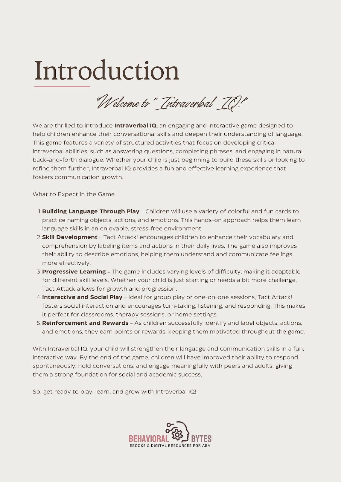 Intraverbal IQ (aligned With ABLLS -R, Section D) - Etsy