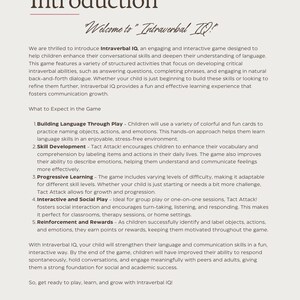 Intraverbal IQ (aligned With ABLLS -R, Section D) - Etsy