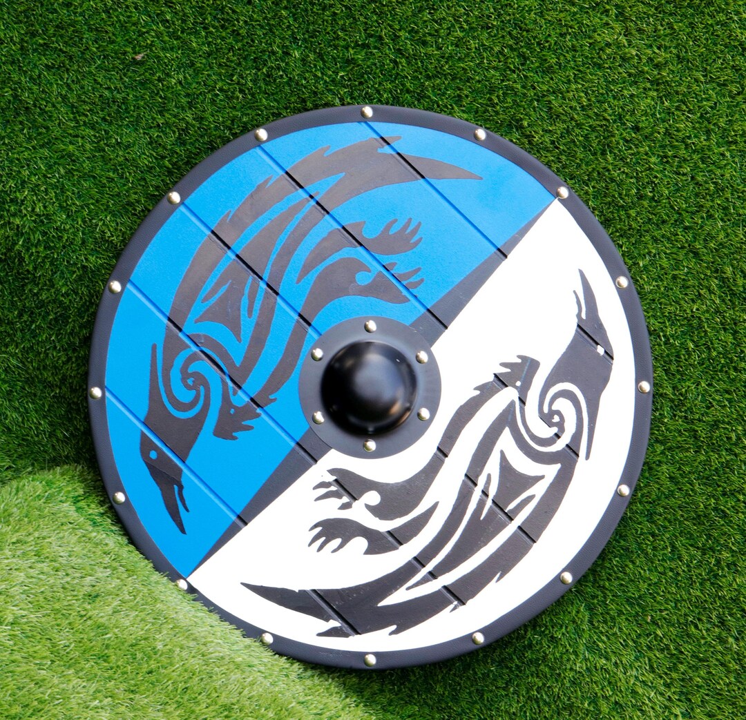 Wall Decor Medieval Viking Shield, Halloween Costume, Wooden Viking ...