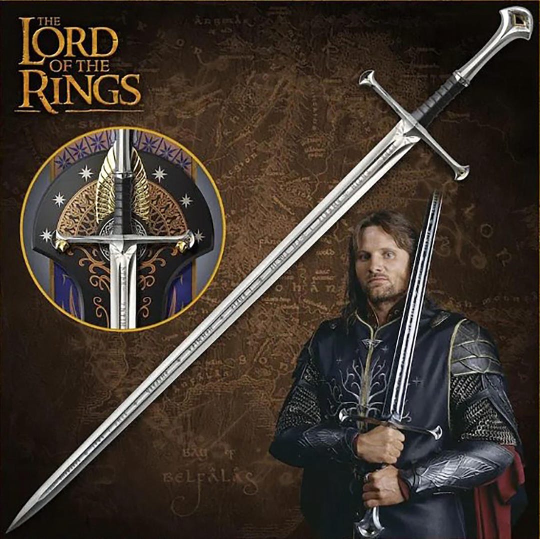 Handmade Anduril Sword of Narsil the King Aragorn Replica Sword ...
