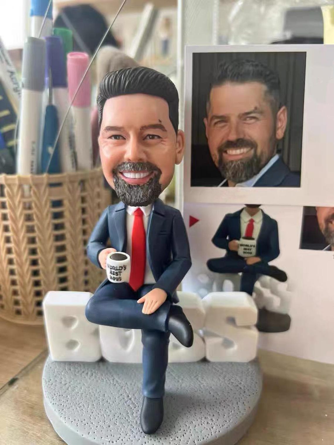 Custom Figurine, Portrait Figurine, Clay Model, Personal Statues Gift ...