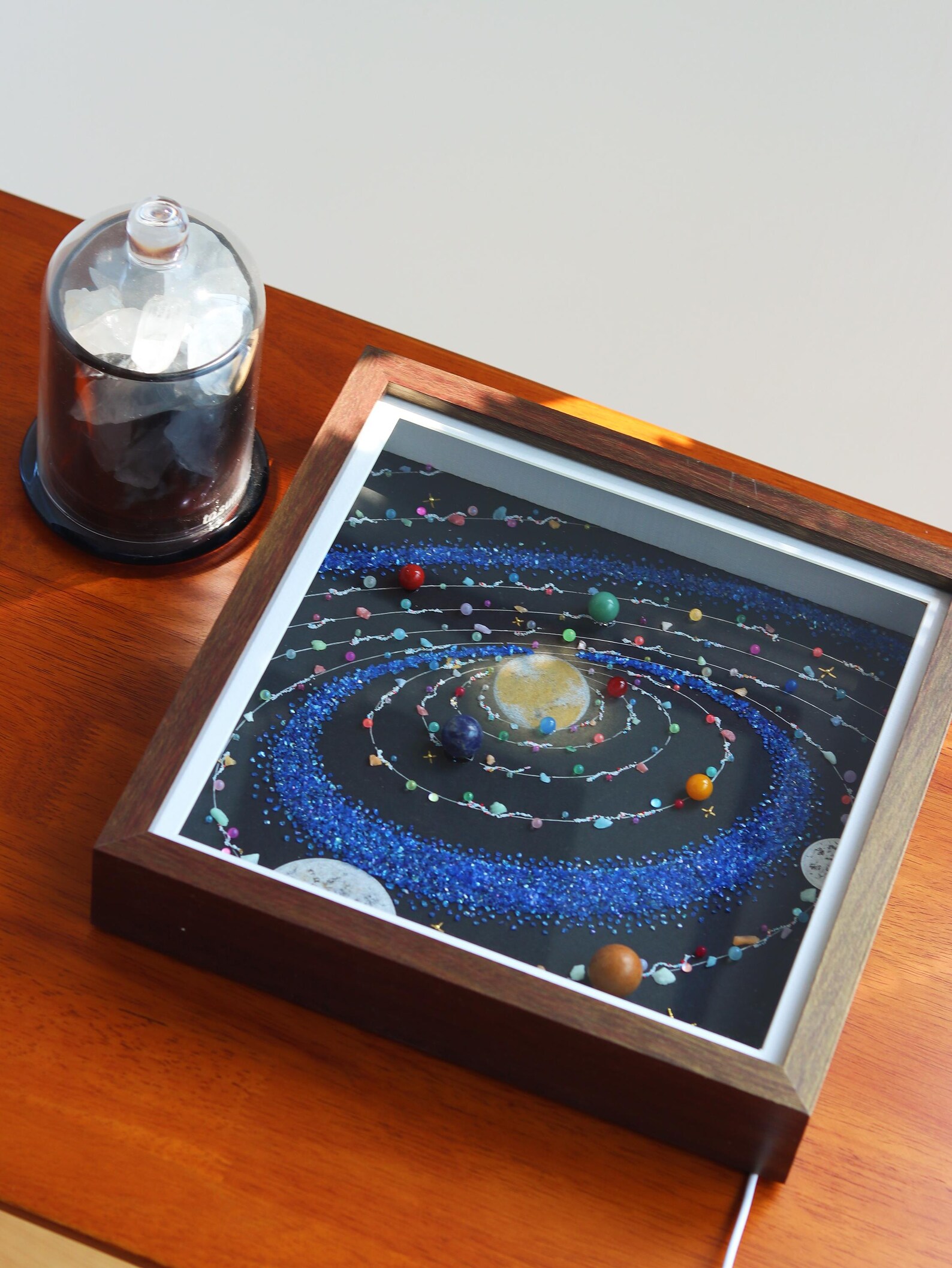 Solar System Frame Painting, Handmade Wall Hanging Decor, DIY Gifts ...