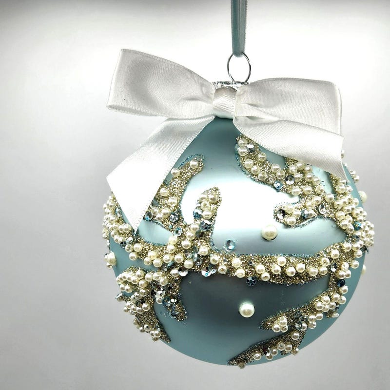 Aqua Ornaments - Etsy
