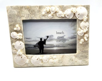 Beach Decor Seashell Frame, Coastal Picture Frame, Great Wedding Gift ...