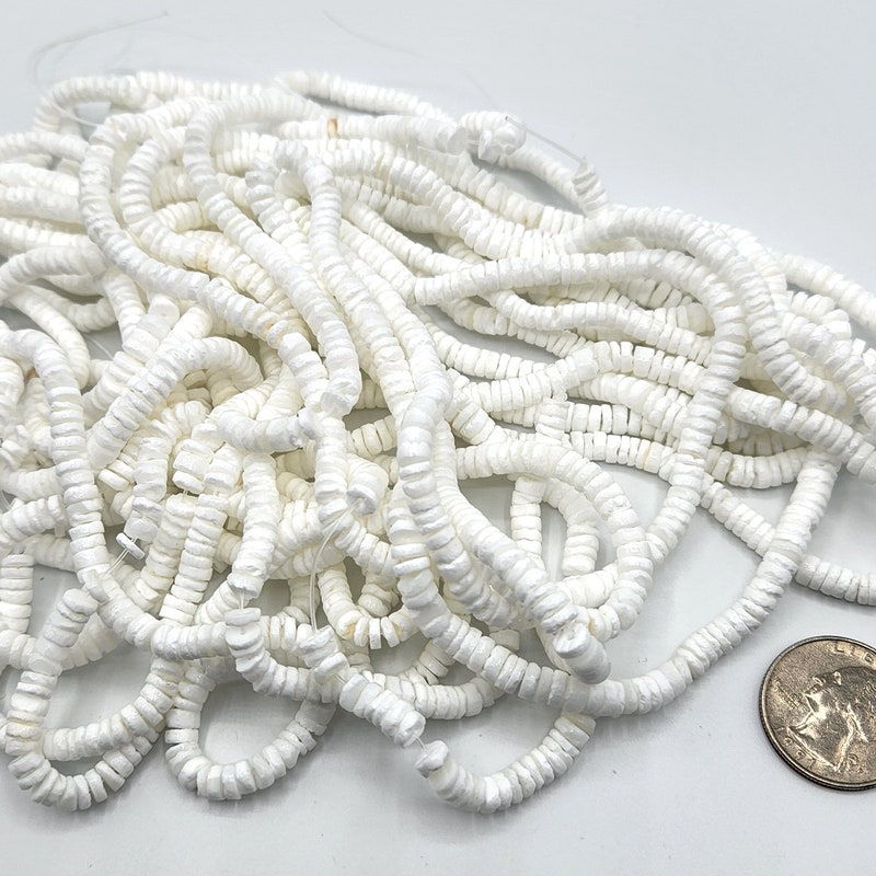 Shell Heishi Beads - Etsy