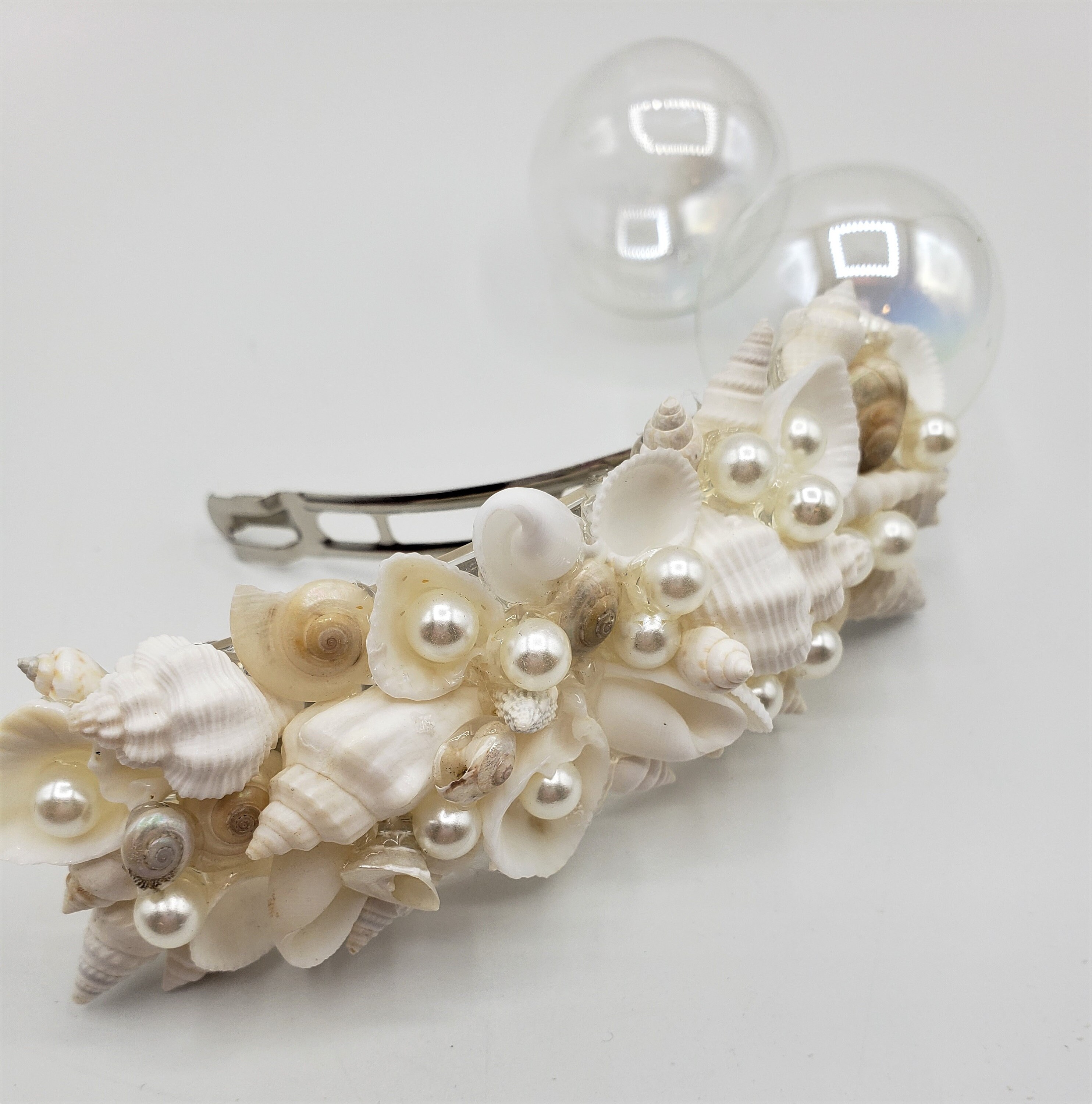 Beach Wedding Seashell Barrette Shell Hair Accessories | Etsy