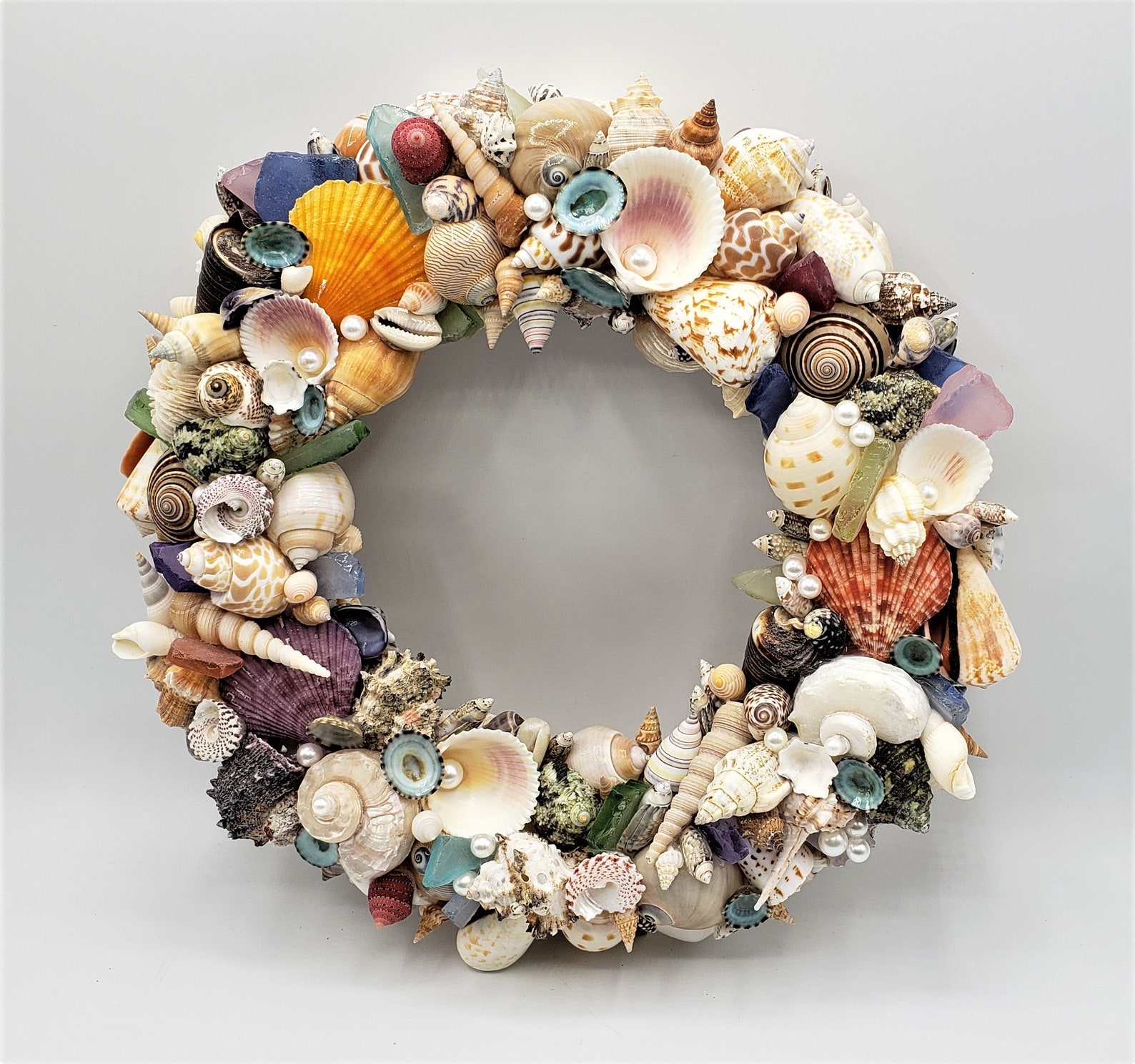 Nautical Decor Seashell Wreath Beach Decor Shell Wreath - Etsy