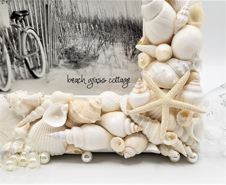 Beach Wedding Gift Beach Decor Seashell Picture Frame Beach - Etsy