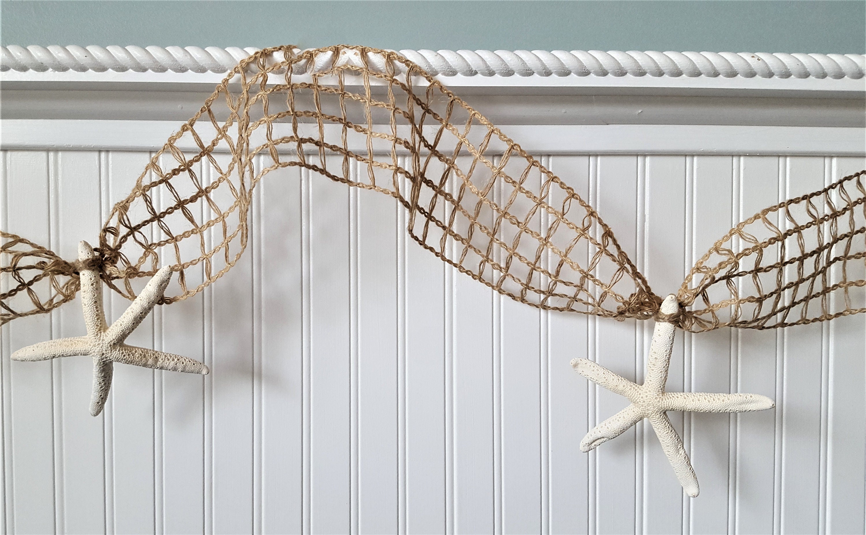 Beach Decor BROWN or NATURAL Starfish Garland Nautical Decor | Etsy