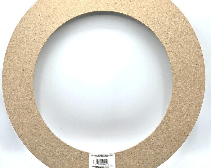 6PC Wood Wreath Base, 16" Plywood MDF Wreath Form, Wooden Wreath Base ...
