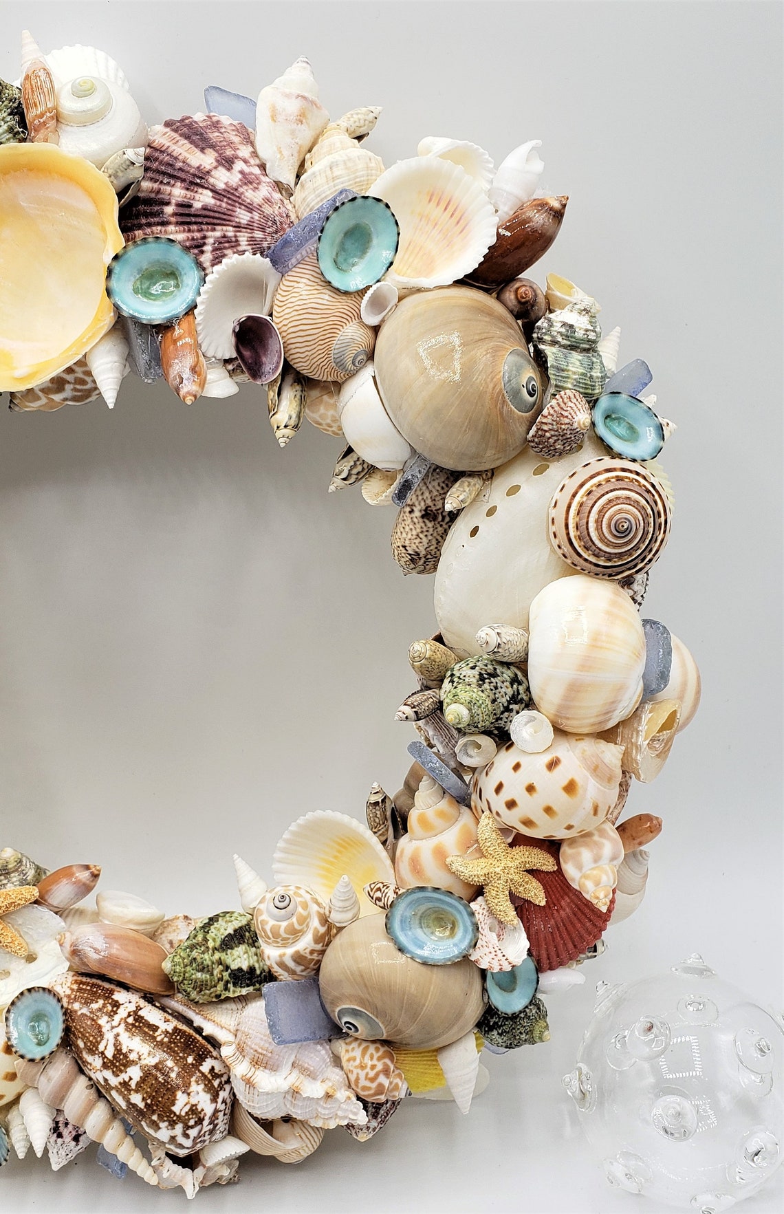Beach Decor Seashell Wreath Nautical Decor Shell Wreath - Etsy