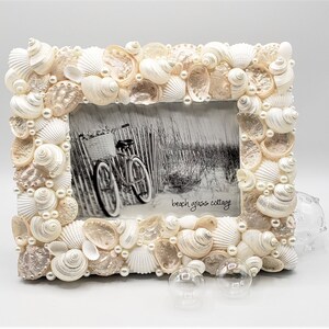 Beach Decor Seashell Frame, Nautical Decor, Beach Wedding Frame, Beach ...