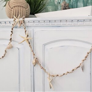 Beach Wedding Decor Seashell Garland, Nautical Shell Wedding Garland ...